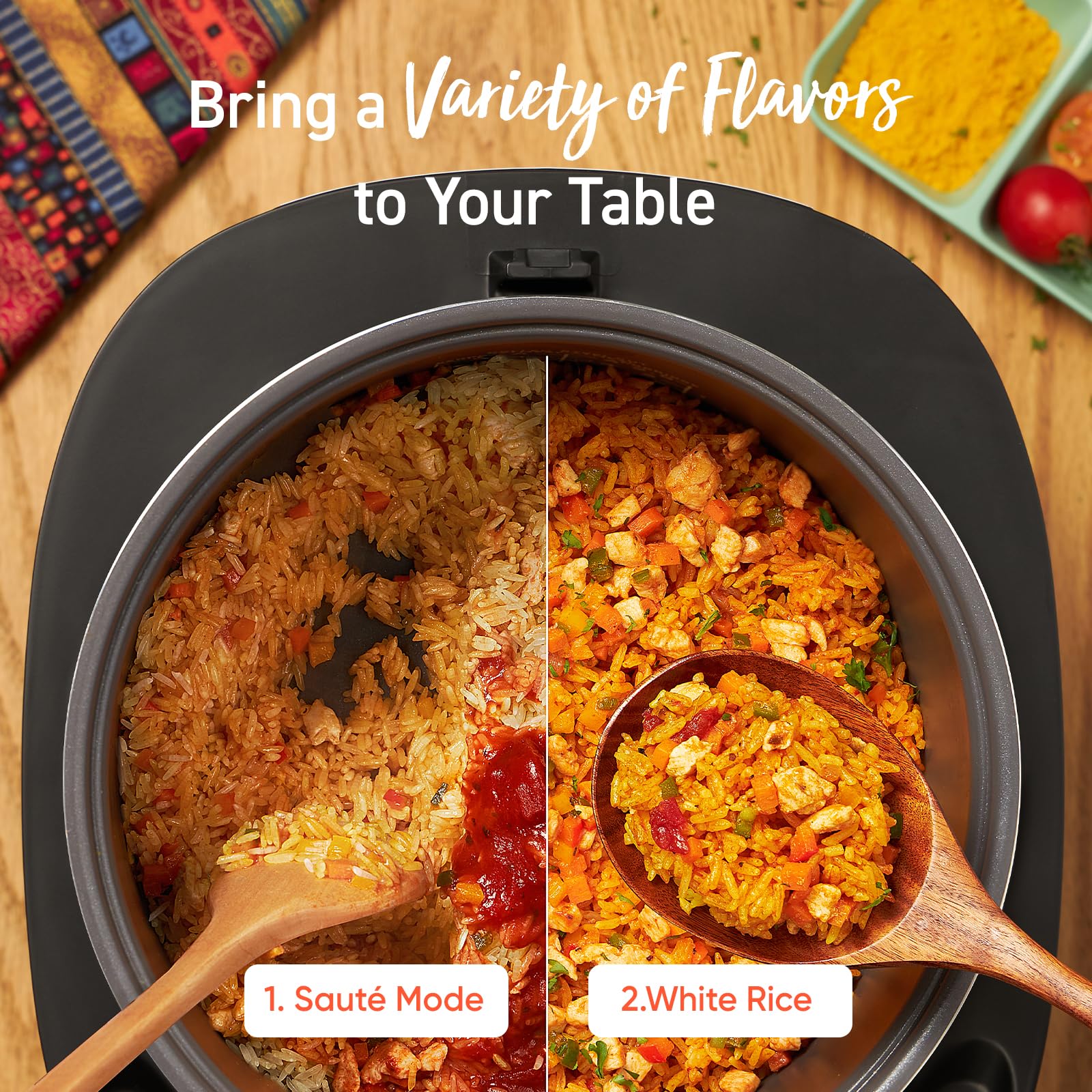 Mua COSORI Rice Cooker 10 Cup, 24h Keep Warm, 18 Functions Fuzzy Logic ...