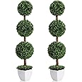 Amazon.com - Damomo Artificial Topiaries Ball Trees Outdoor, 3.6ft Faux ...