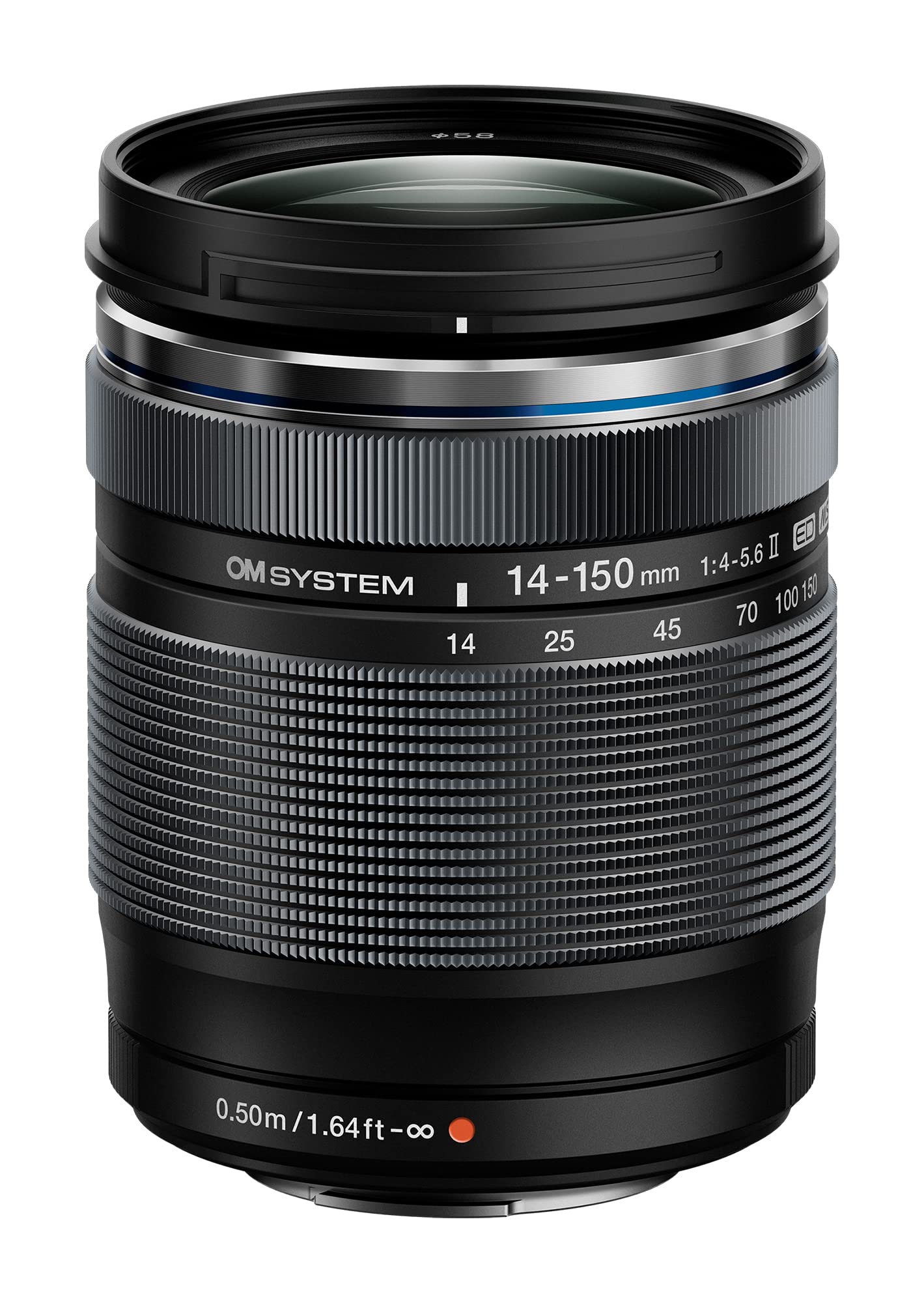 OM SYSTEM M.Zuiko Digital ED 14-150 mm F4-5.6 II Lens, Universal Zoom, Suitable for All MFT ...