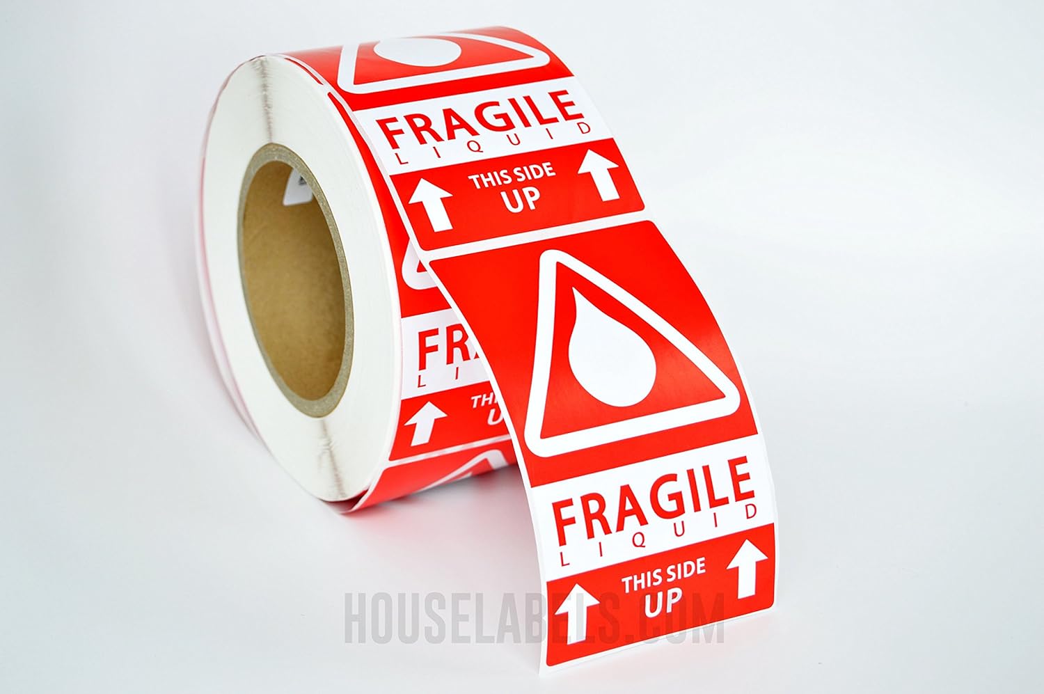 Amazon.com : 16 Rolls ; 500 Labels per Roll, 3 x 5 Fragile Liquid This ...