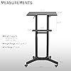 VIVO Mobile 24 x 16 inch Lectern Podium, Height Adjustable Steel ...