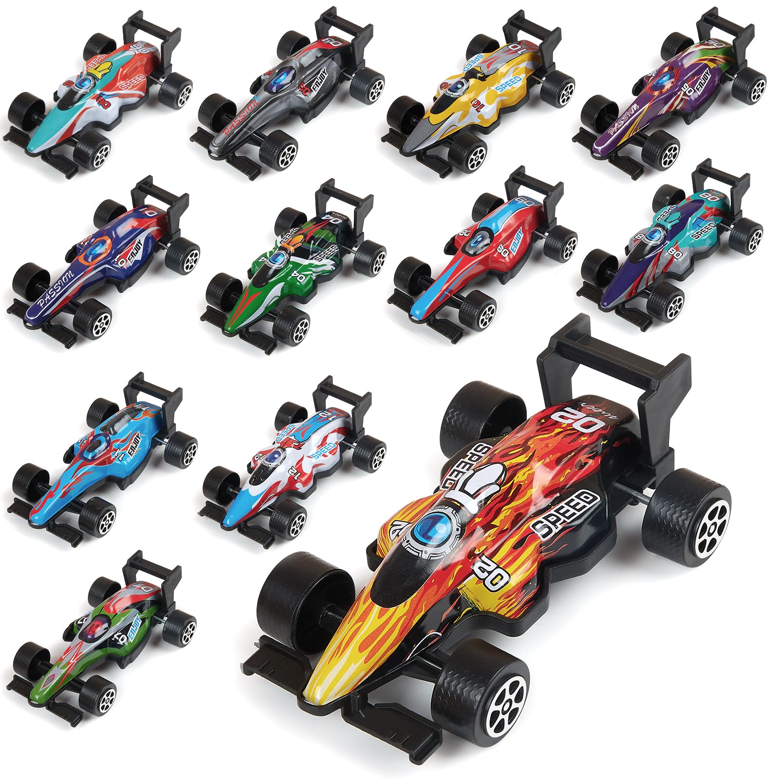 YCCHENG Pull Back Cars 15 Pack 1:43 Toy Model Set Small Race Cars for ...