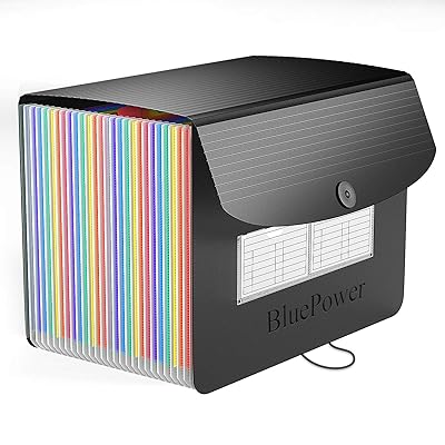 Buy Expanding File Organisers 26 Pocket,Filing Boxes Document Organiser ...