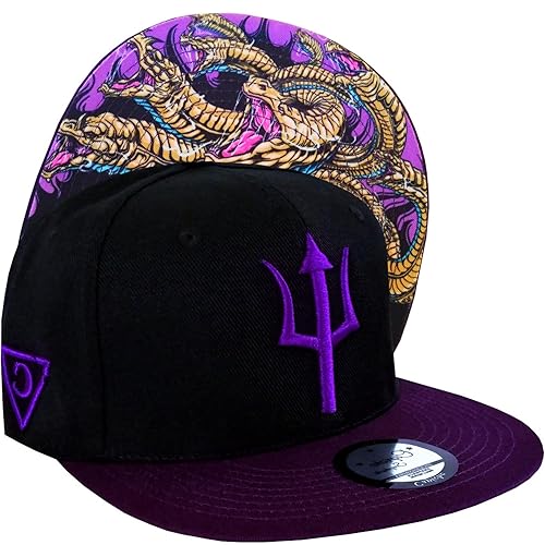 Capiche [99+ Variations] Snapback Cap, Hydra, Black and Purple Baseball ...