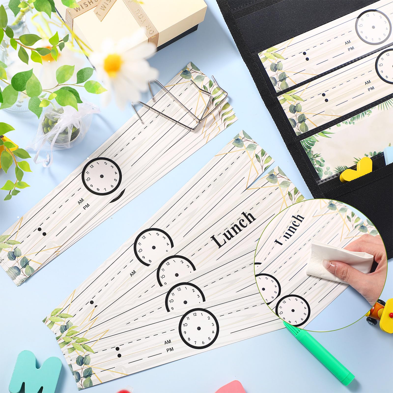 Mua Tatuo Daily Schedule Pocket Chart Classroom Pocket Charts with ...