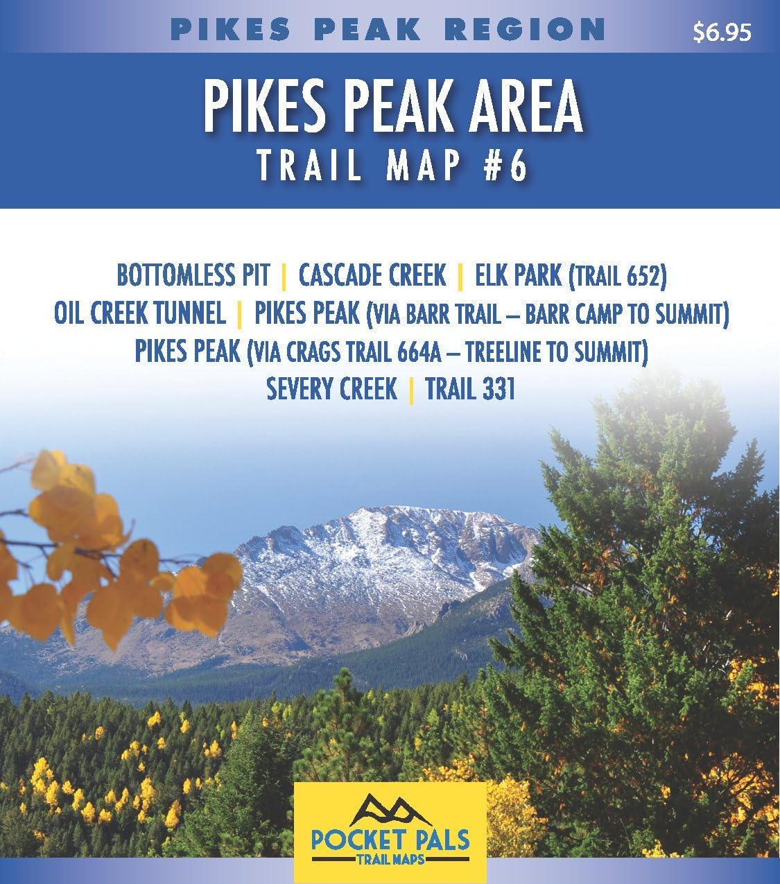 Amazon.com : Pikes Peak Region Trail Map No. 6 - Pikes Peak Area ...