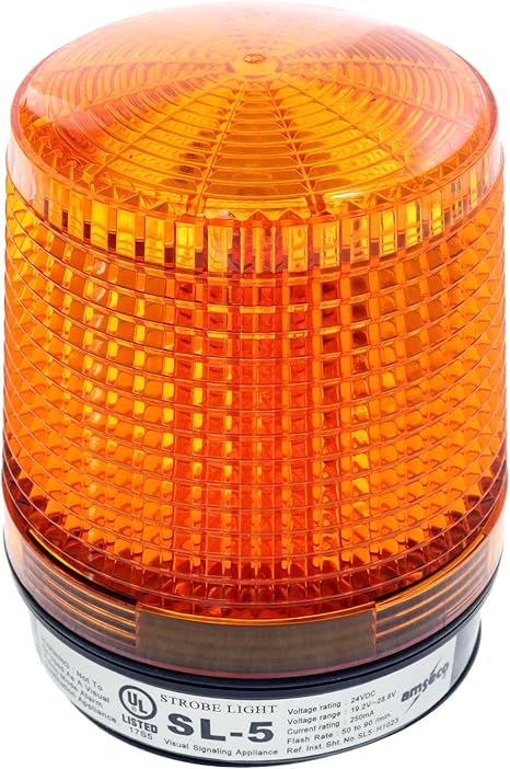 Amseco SL-5 High Intensity Solid State Conical Strobe Light, 24-Vdc ...