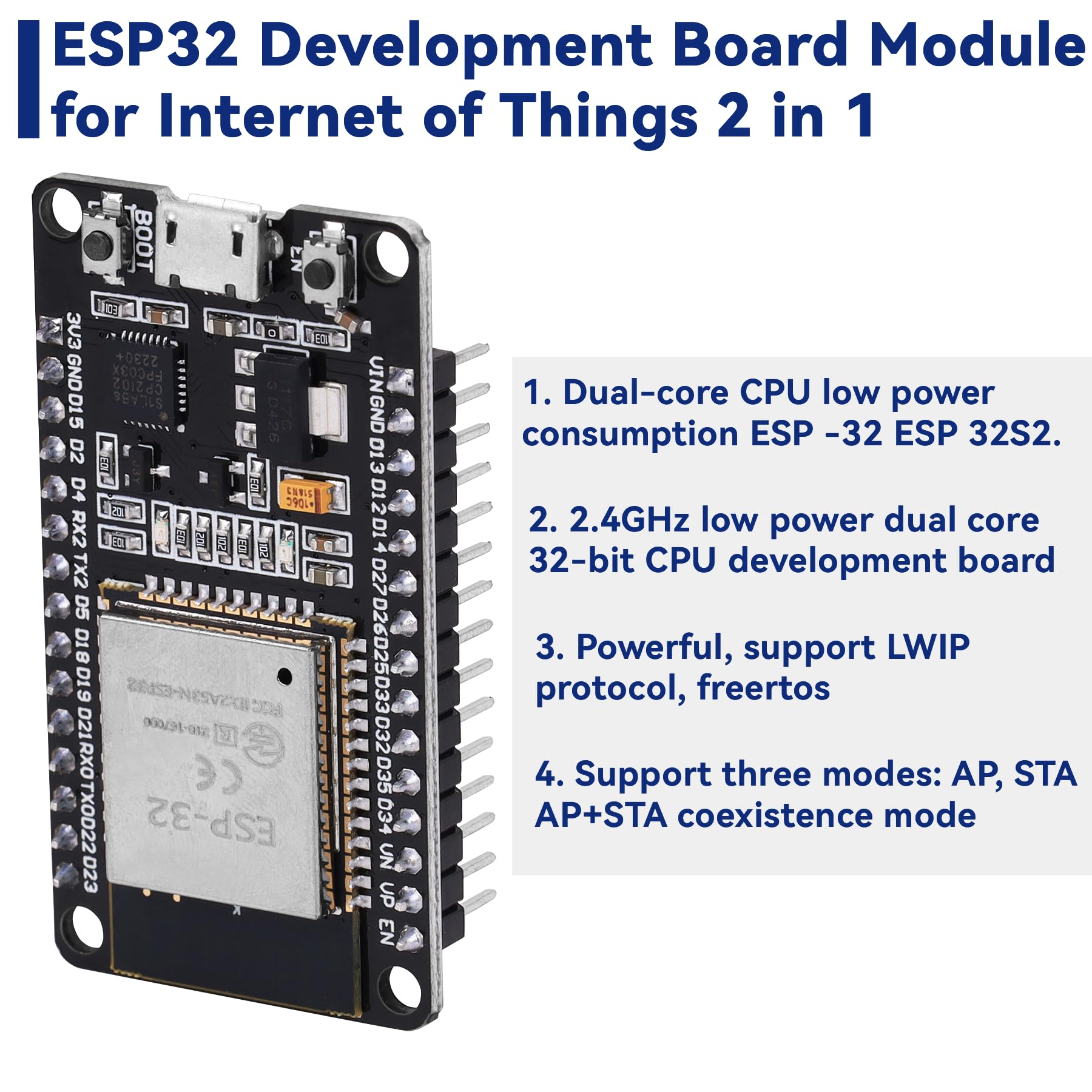 Basic Starter Kit For ESP32 ESP32S Breadboard Kit WiFi I OT ESP32 Development Board Kits With ...