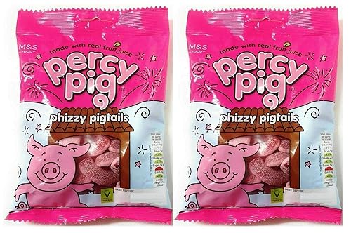 Marks & Spencer | Percy Pigs Phizzy Pig Tails Fruity Soft Gums With a ...