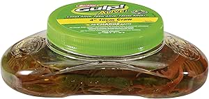 Amazon.com : 18 - Pk. Berkley Gulp! Alive! 4 inch Crawfish Camo ...