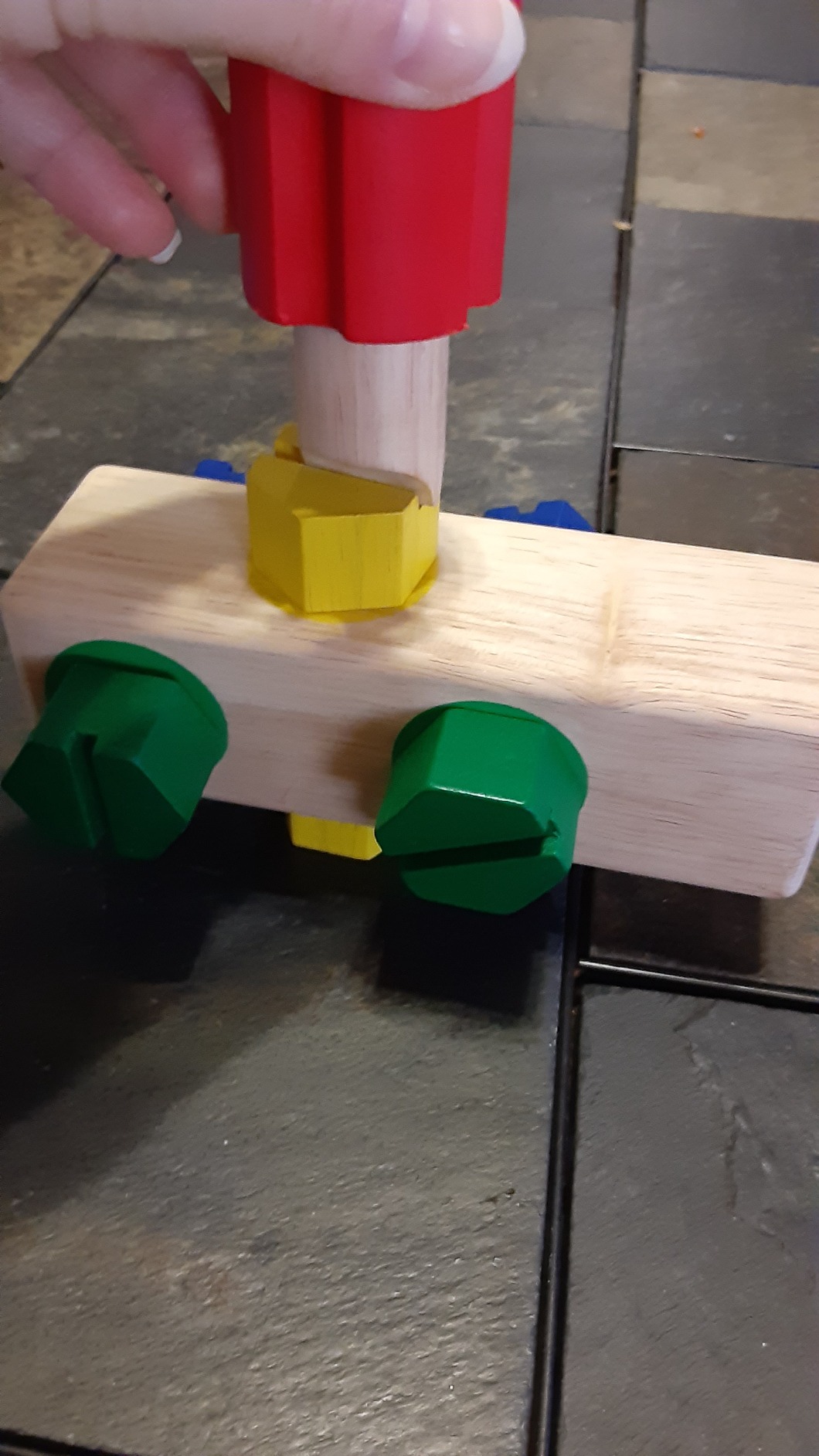 $6/mo - Finance Guidecraft Screw Block - Kids Multi-Color Matching Game ...