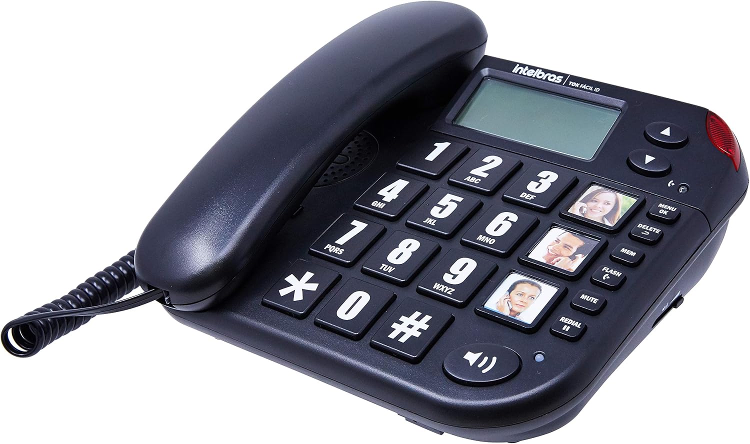 TELEFONE COM FIO TOK FACIL ID PRETO: Amazon.com.br: Informática
