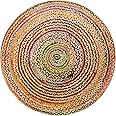 Amazon.com: COTTON CRAFT Jute Chindi Braid Rag Rug - Boho Farmhouse ...