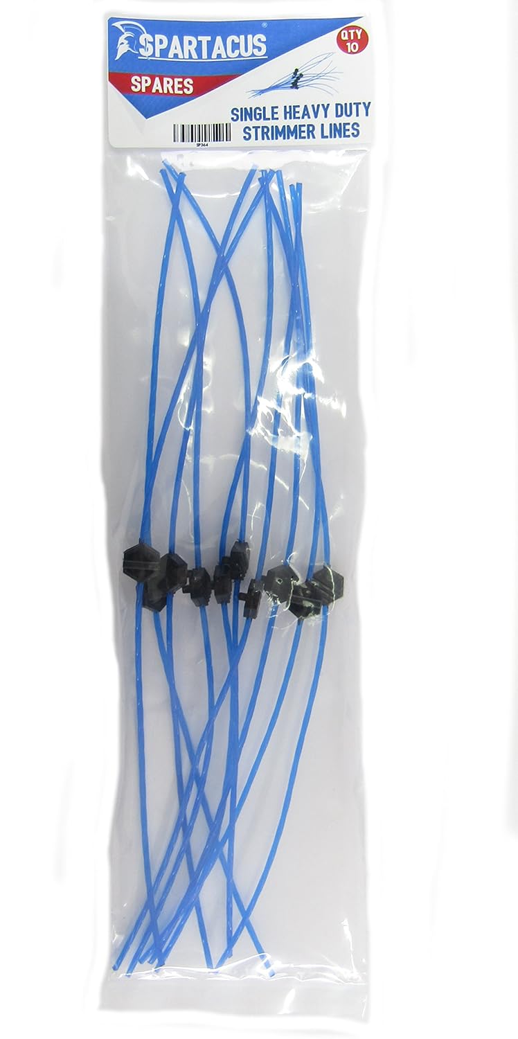 Spartacus Pack of 10 Strimmer Heavy Duty Spool Line Lines Fits Black ...