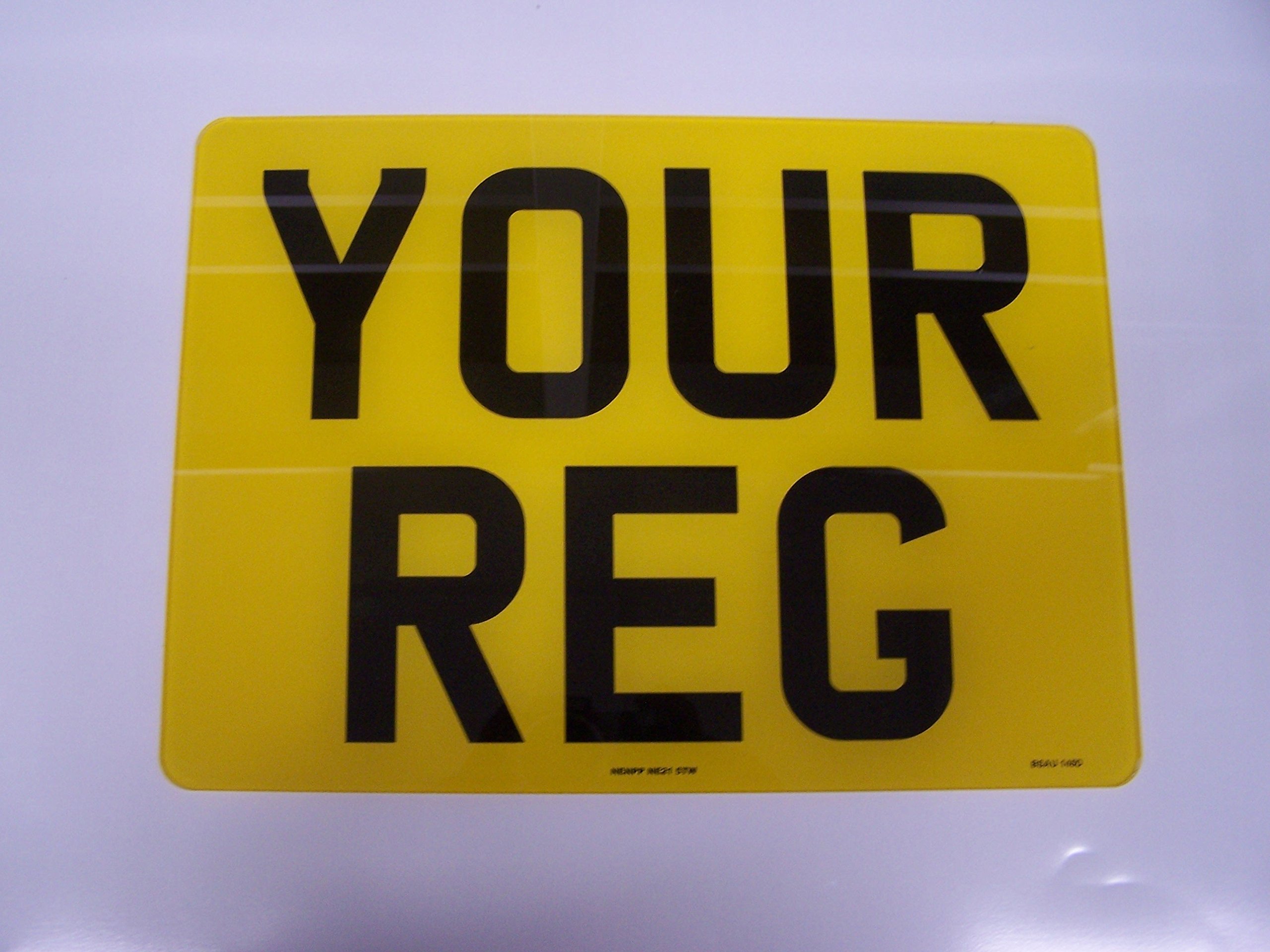 Rear Square Number Plate Registration Plate 11x8 Free Post And Free rear-square-number-plate-registration-plate-11x8-free-post-and-free
