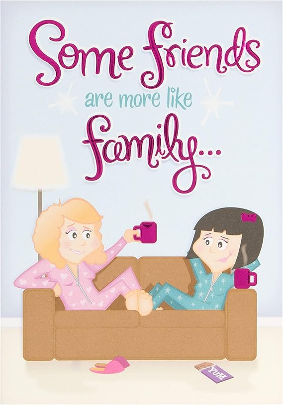 Hallmark Birthday Card For Friend 'More Like Family' - Medium [Old ...