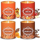 Amazon.com: 1OAK Fall Candle Set of 4 - Autumn Scented Candles - Soy Candles - Bulk Gifts : Home ...