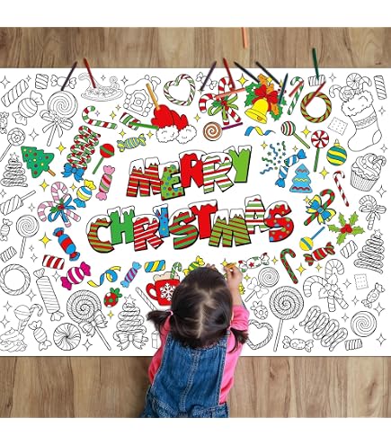 Giant Word Search Poster GIANT Christmas Coloring Poster, Large ...