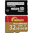 Amazon.com: PSP Memory Stick Adapter with 32GB Micro SD Card, Micro SD ...