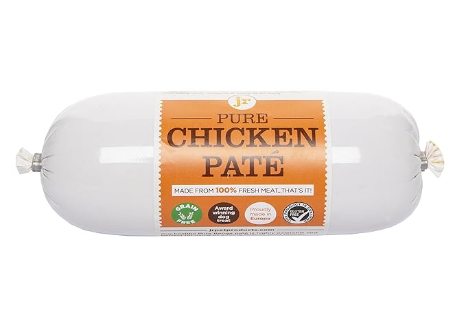 12 x 400g JR Pet Products Pure Chicken Pate Pâté Complete Dog Food 100% ...