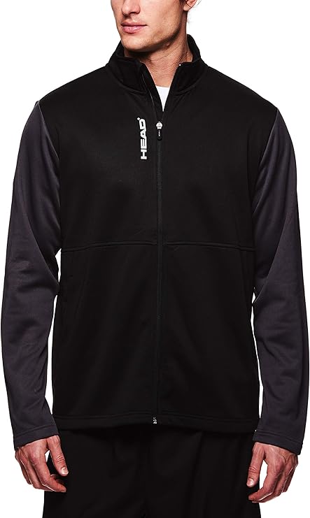 HEAD Men's Full Zip Up Activewear Jacket - Long Sleeve Running ...