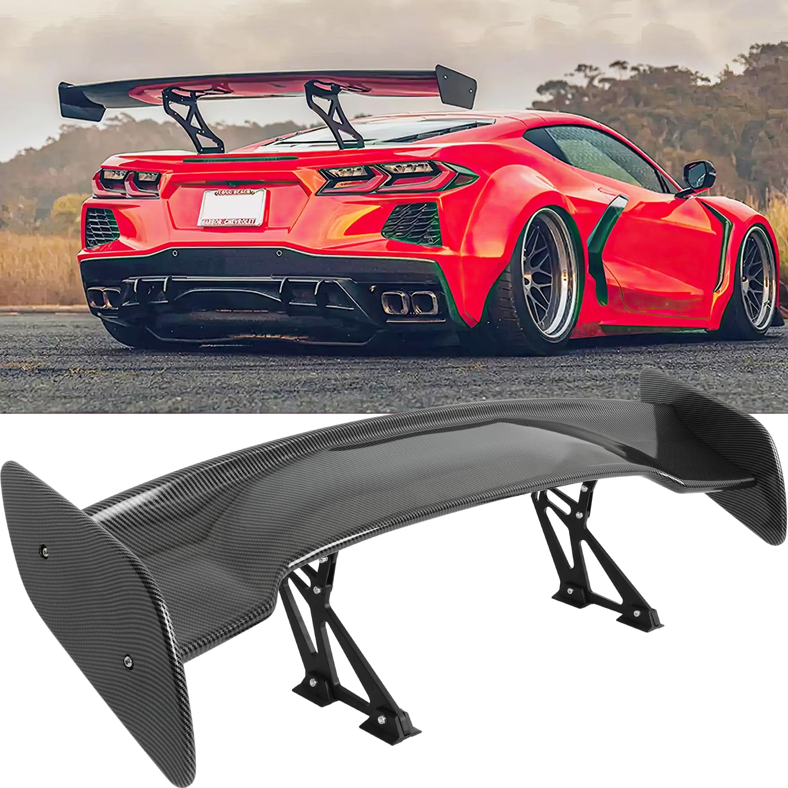 DREAMOTOR 57 Inch Universal Rear Spoiler, GT Style Car Rear Trunk ...