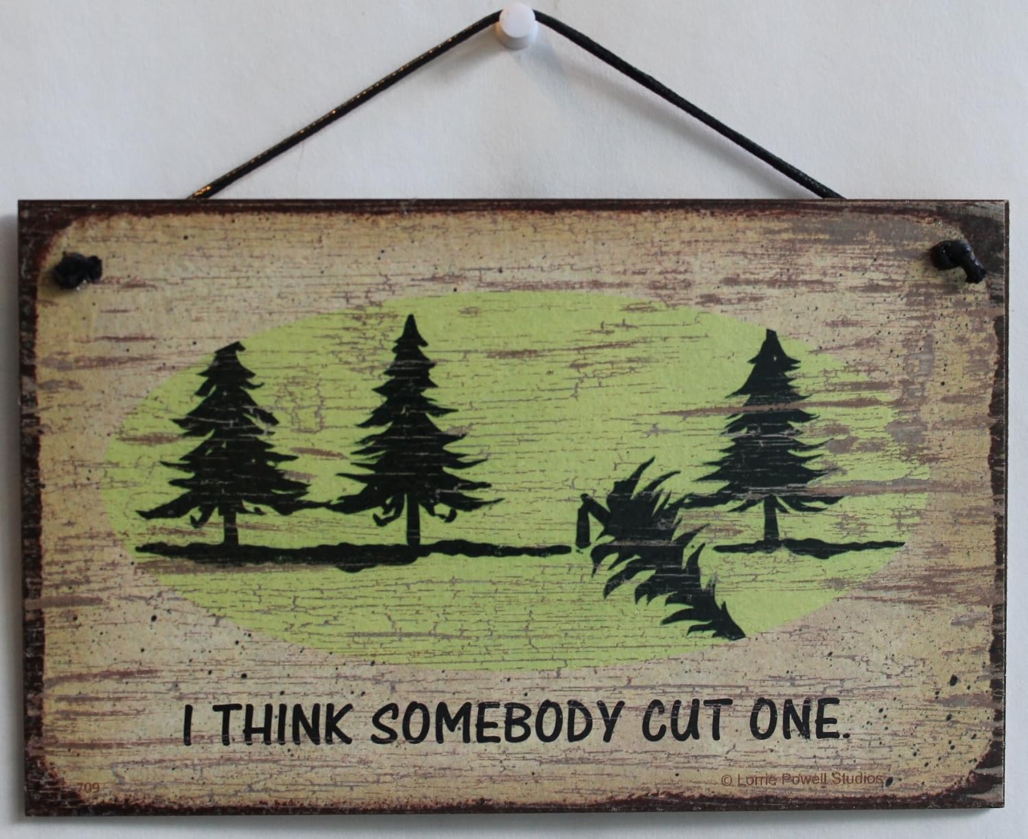 Amazon.com: 5x8 Vintage Style Sign with Trees Saying, "I think somebody ...
