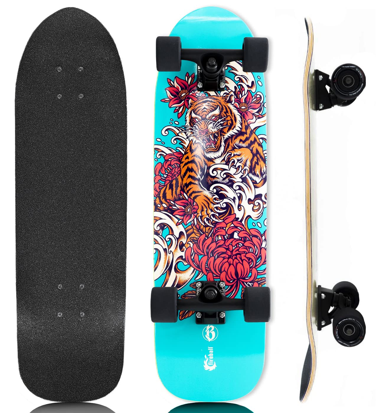Mua Fireball Mini Cruiser Longboard Skateboard Complete - Fully ...