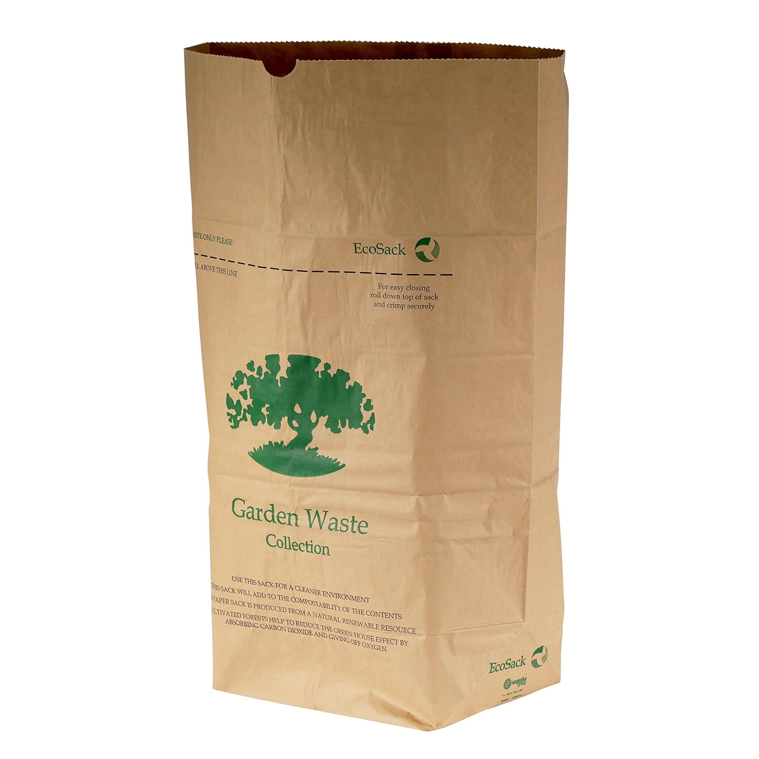 75 Litre x 30 Paper Garden Waste Sacks - Compostable & Biodegradable ...