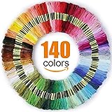 Amazon.com: ATDAWN Rainbow Color Embroidery Thread,Cross Stitch Threads ...