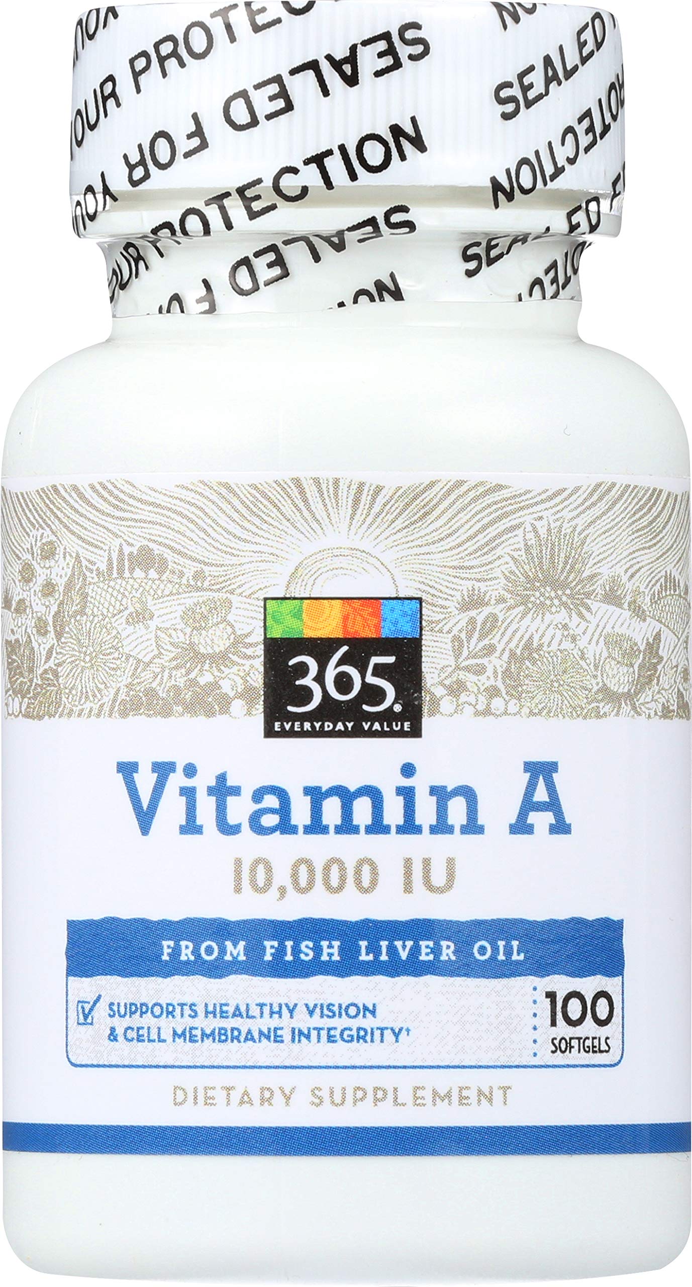 365 Everyday Value, Vitamin A 10 000 IU, 100 ct