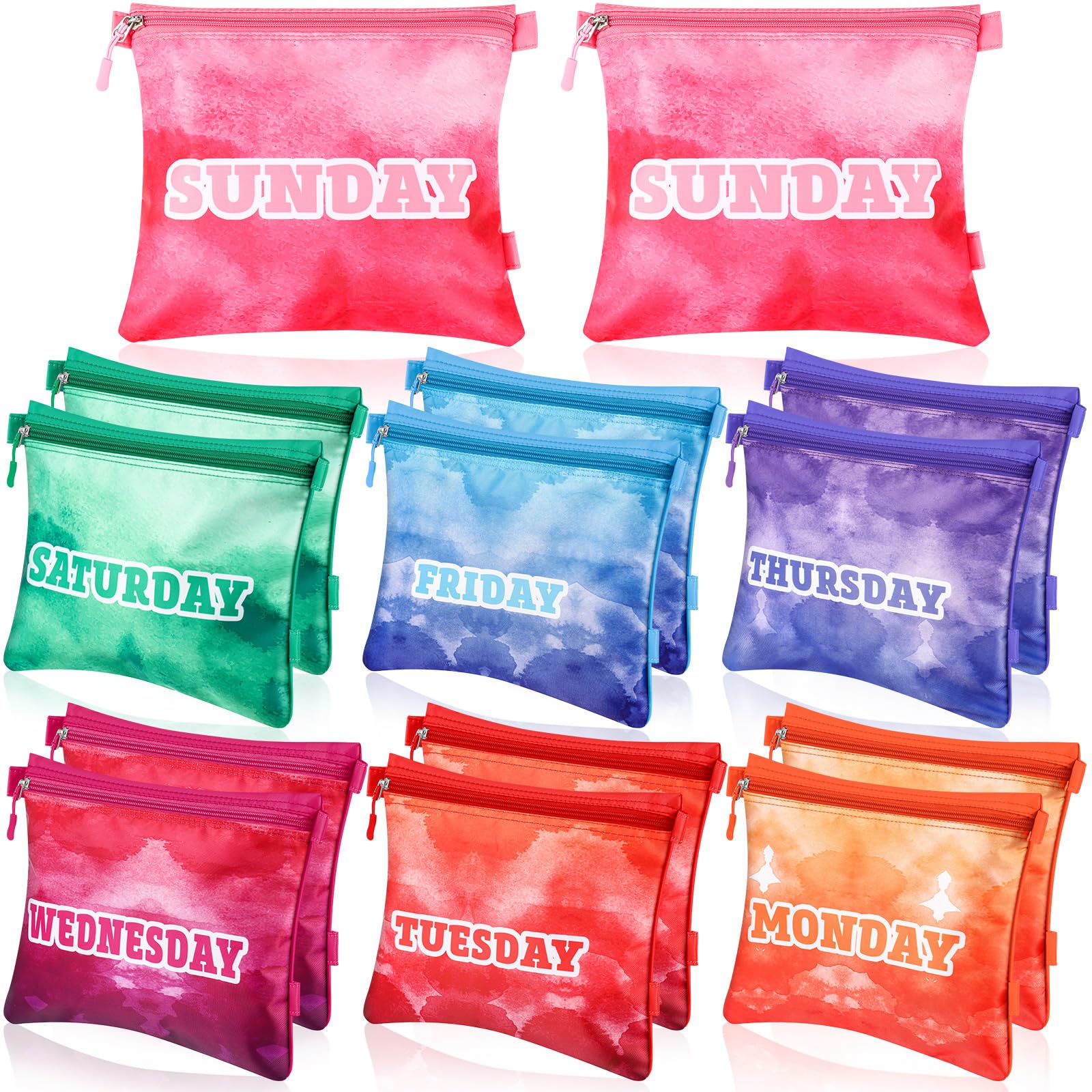 Paterr 14 Pcs Packing Cubes for Travel Kids Days of Week Compression ...