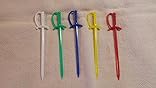 Amazon.com | Plastic Sword Picks (asstd colors) Party Accessory (1 ...