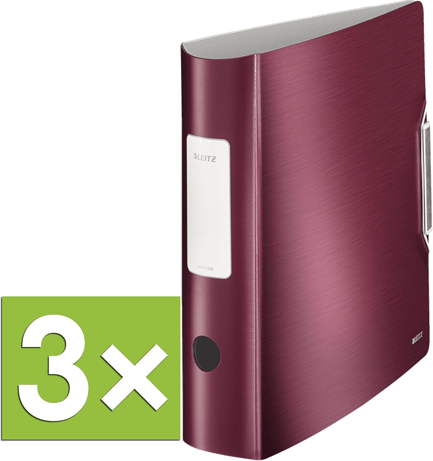 Leitz Qualitäts-Ordner 180° Active Style in gebürsteter Alu-Optik, A4 ...