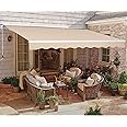 Amazon.com : AECOJOY 10'×8' Manual Retractable Awning Sun Shade Patio ...