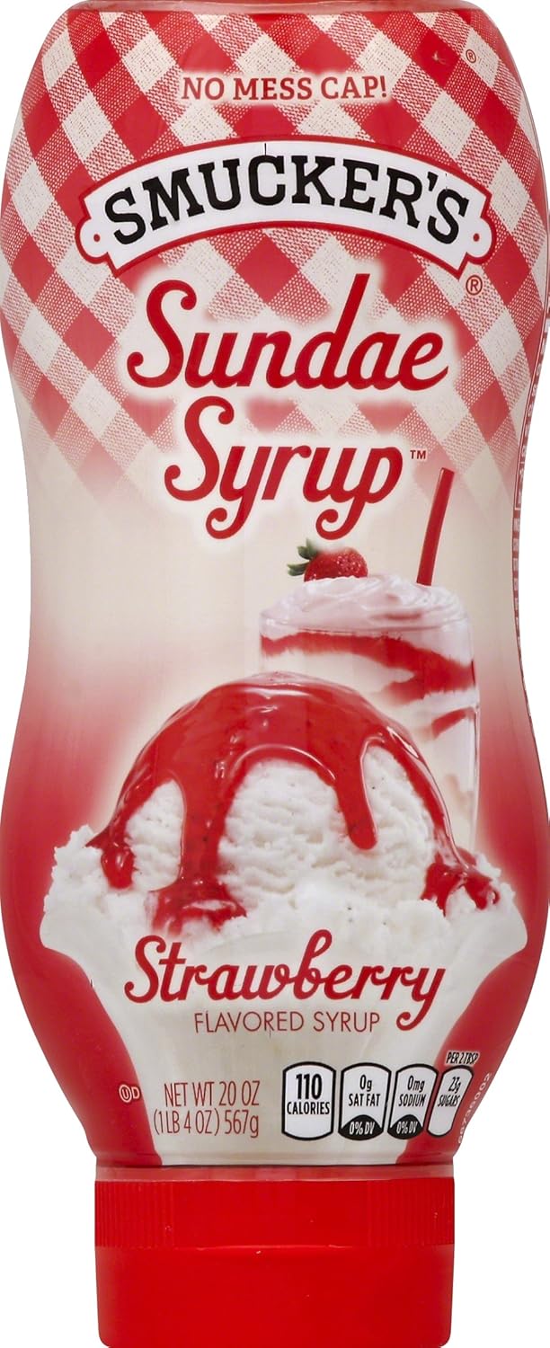 Amazon.com: Smucker's Sundae Syrup, Strawberry, 20 Ounce: Prime Pantry
