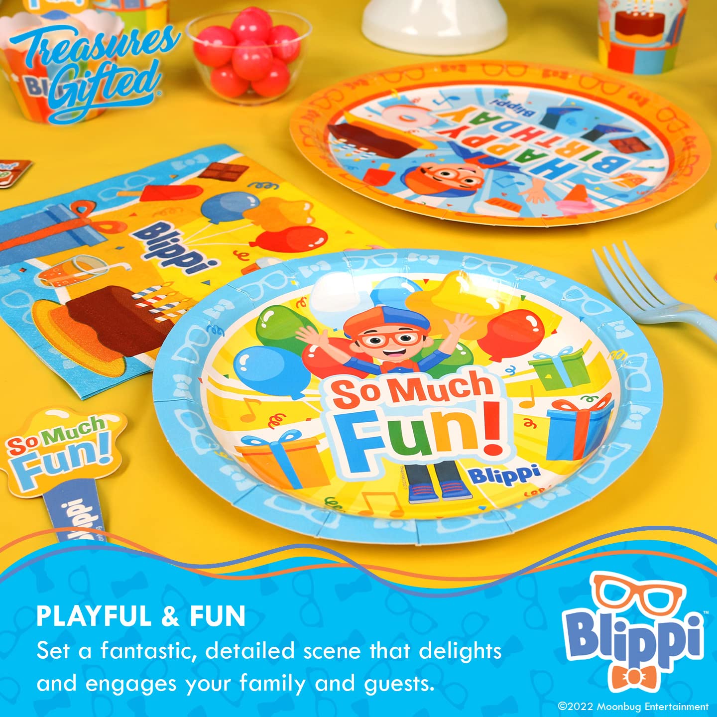 Mua Treasures Gifted Officially Licensed Blippi Birthday Party Supplies ...