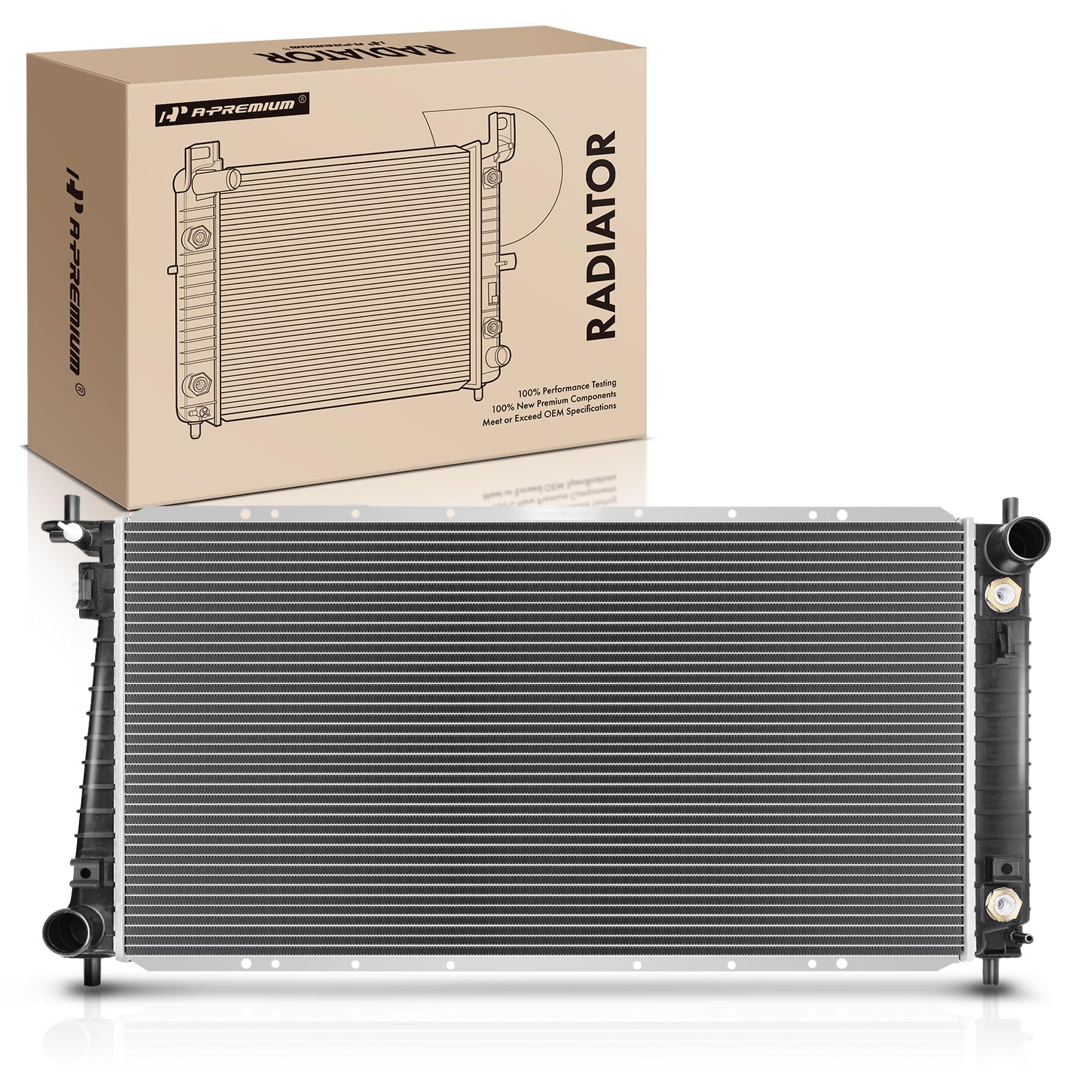 A-Premium Engine Coolant Radiator with Transmission Oil Cooler ...