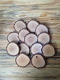 Amazon.com: Natural Wood Slices, Round Basswood Slabs, 9 to 11 inches ...