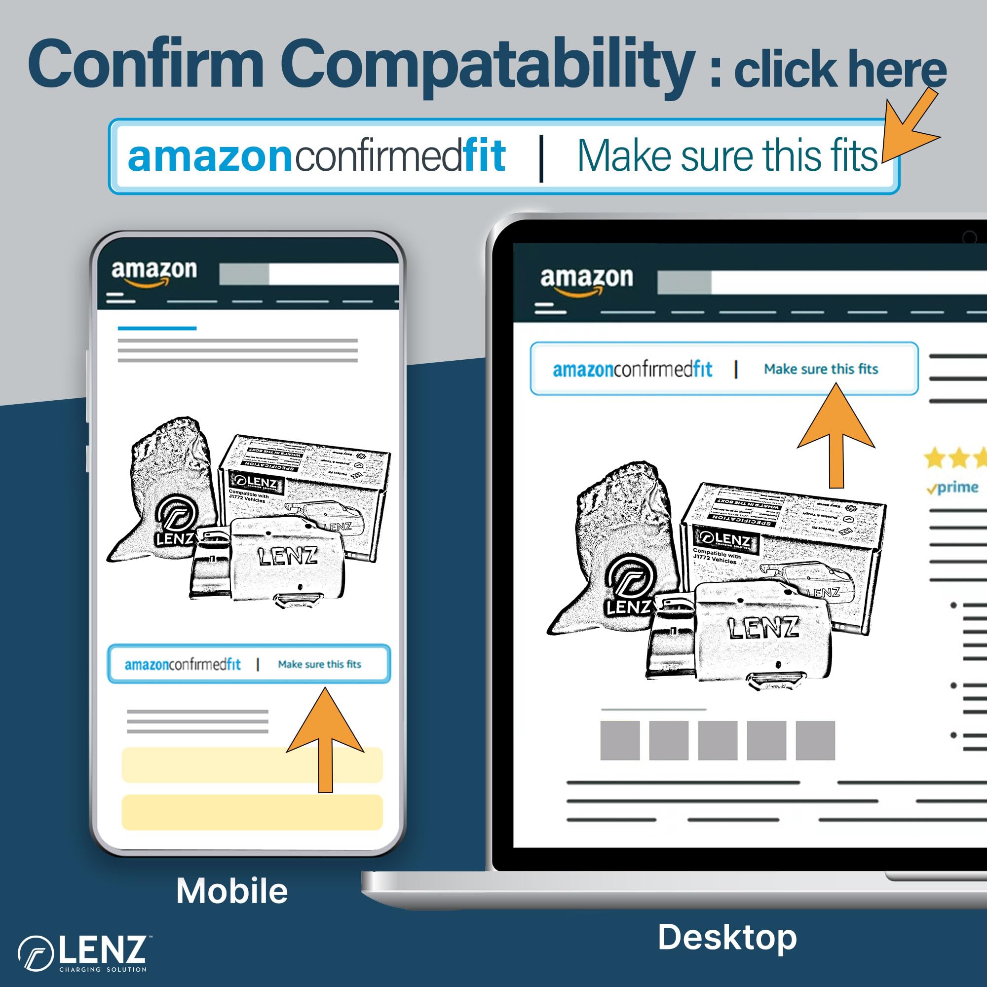 Mua LENZ EV Charging Adapter for Tesla to J1772 (ONLY for J1772 EVs ...