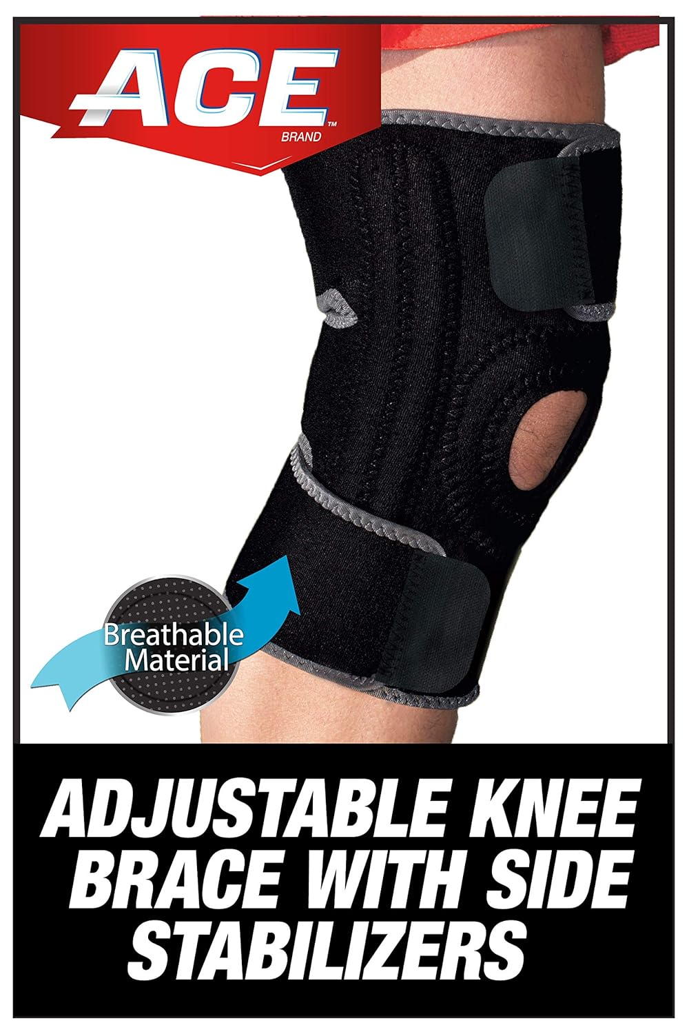 ACE Knee Brace with Dual Side Stabilizers: Amazon.in: Sports, Fitness ...
