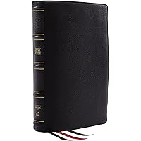 NKJV, Reference Bible, Classic Verse-by-Verse, Center-Column, Premium Goatskin Leather, Black ...