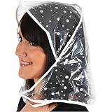 CLEAR PLASTIC RAIN HOODS 3PACK: Amazon.co.uk: Garden & Outdoors