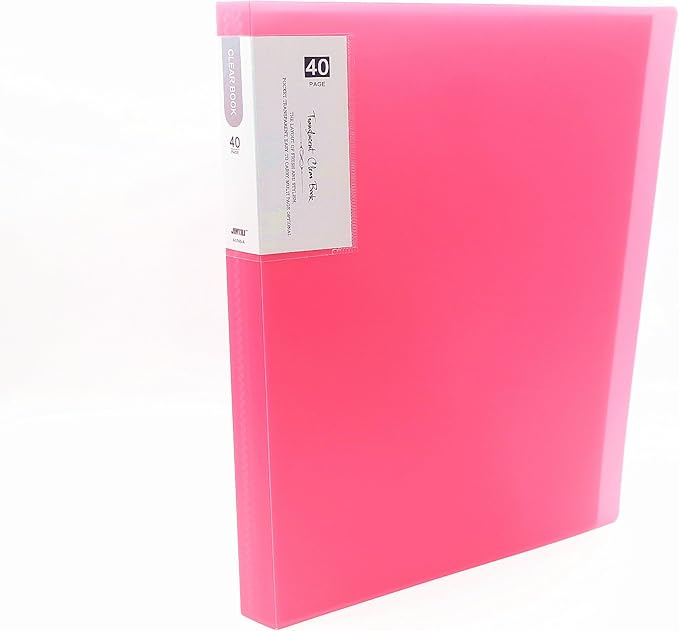 Amazon.com : Clear Book 40 Pocket A4 Size 80-Page Protector ...
