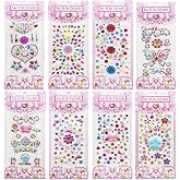 Amazon.com: Gem Stickers Jewels for Crafts Self-Adhesive Rhinestone ...