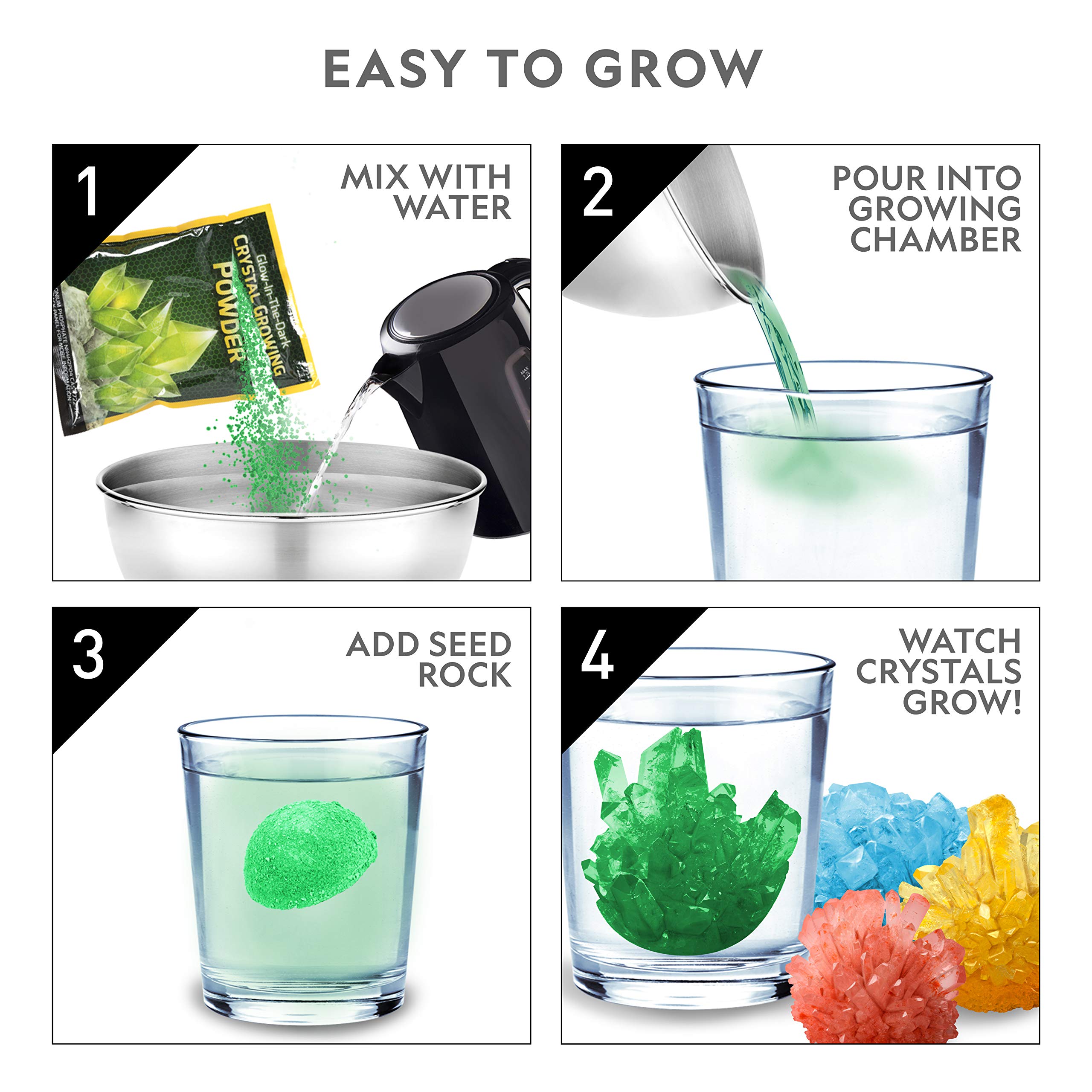 Mua NATIONAL GEOGRAPHIC Mega Crystal Growing Kit for Kids- Grow 8 ...