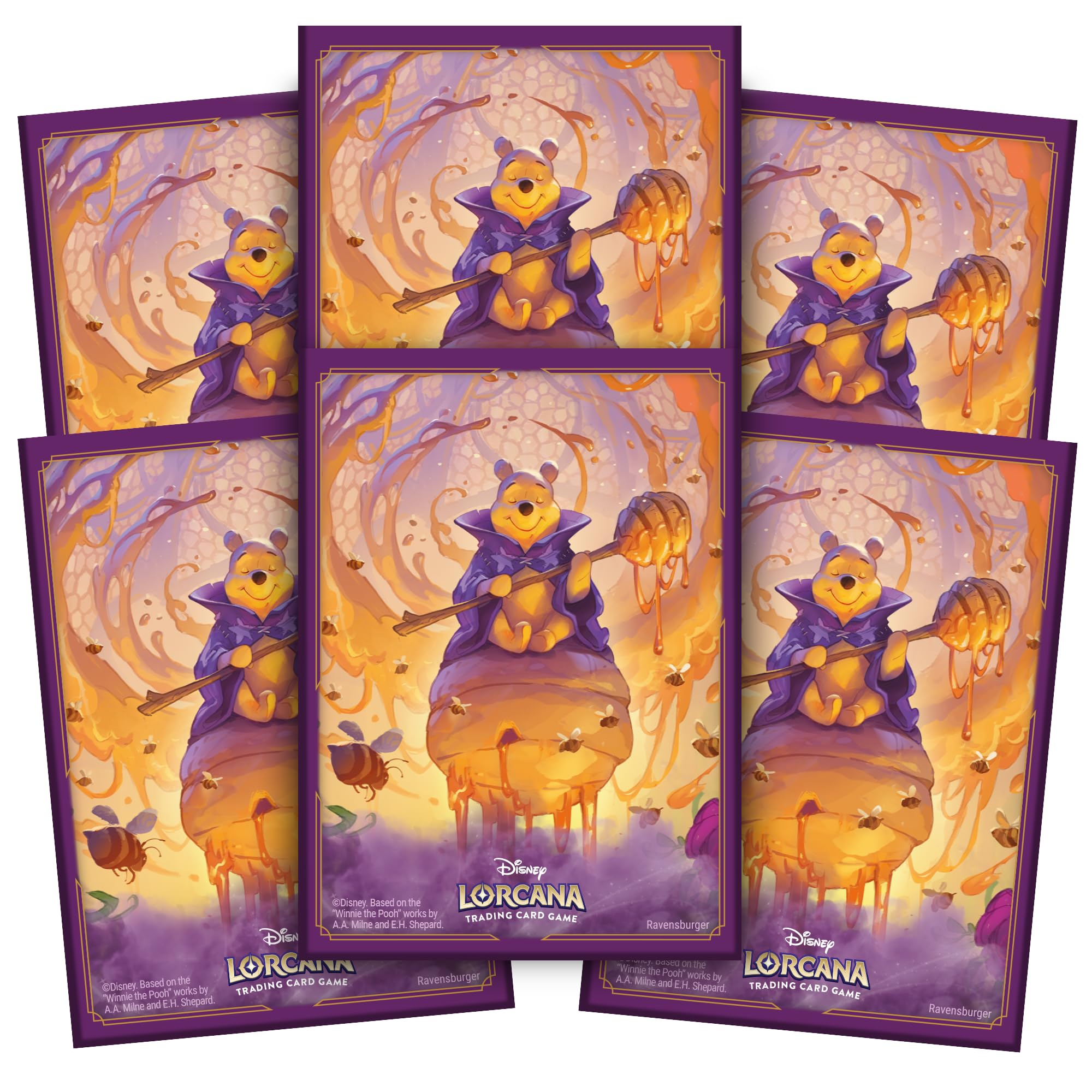 Ravensburger Disney Lorcana TCG Card Sleeves Featuring Winnie The Pooh ...