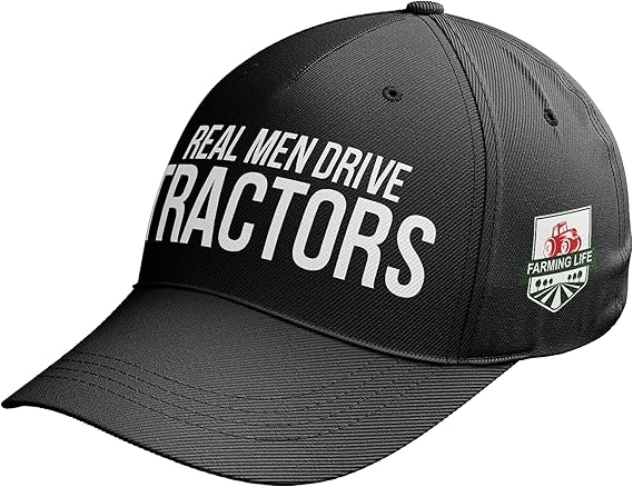 Farming Gifts - Farming Hat - Real Men Drive Tractors - Funny Farming ...