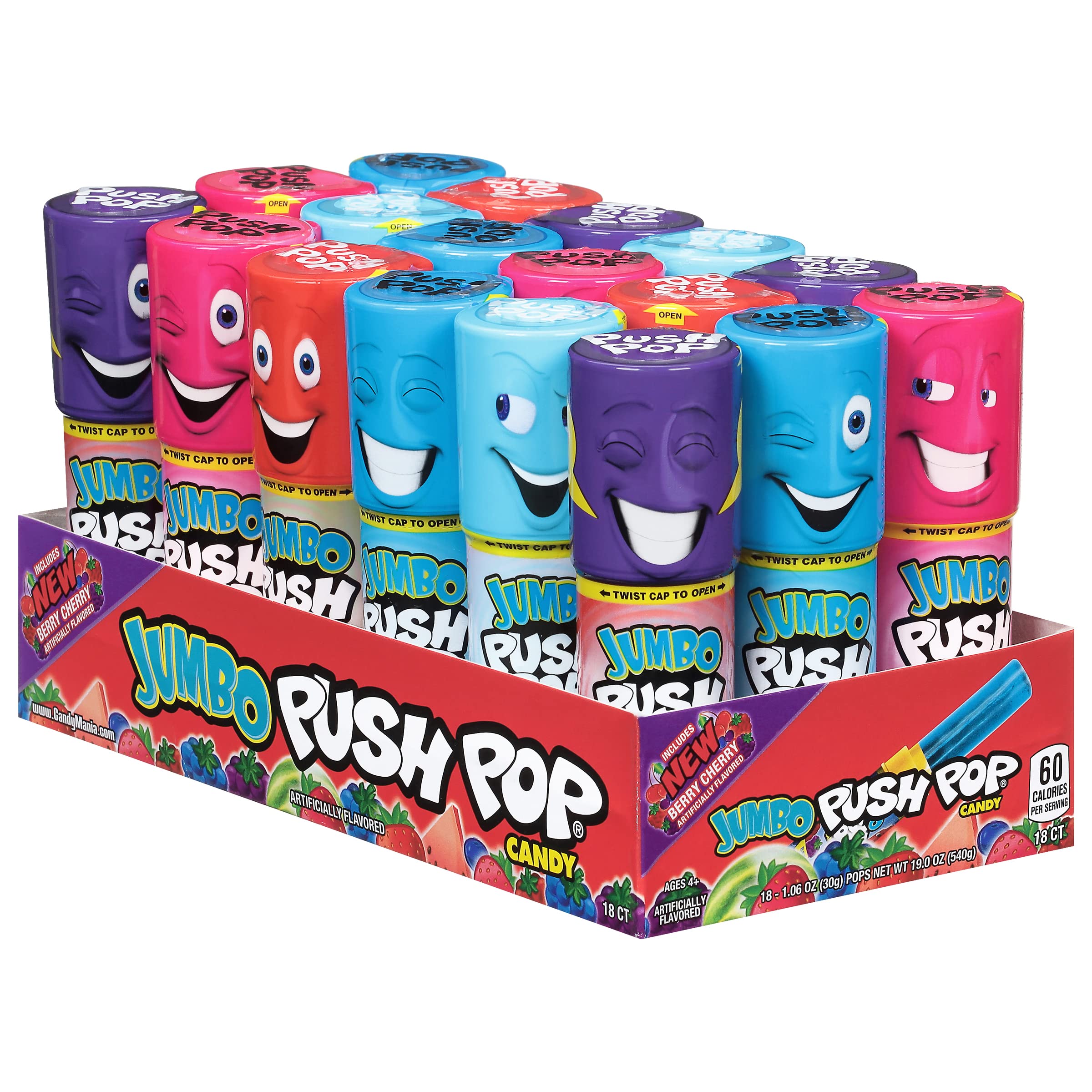 Mua Push Pop Jumbo Candy Assortment Bulk 18 Pack – Blue Raspberry ...