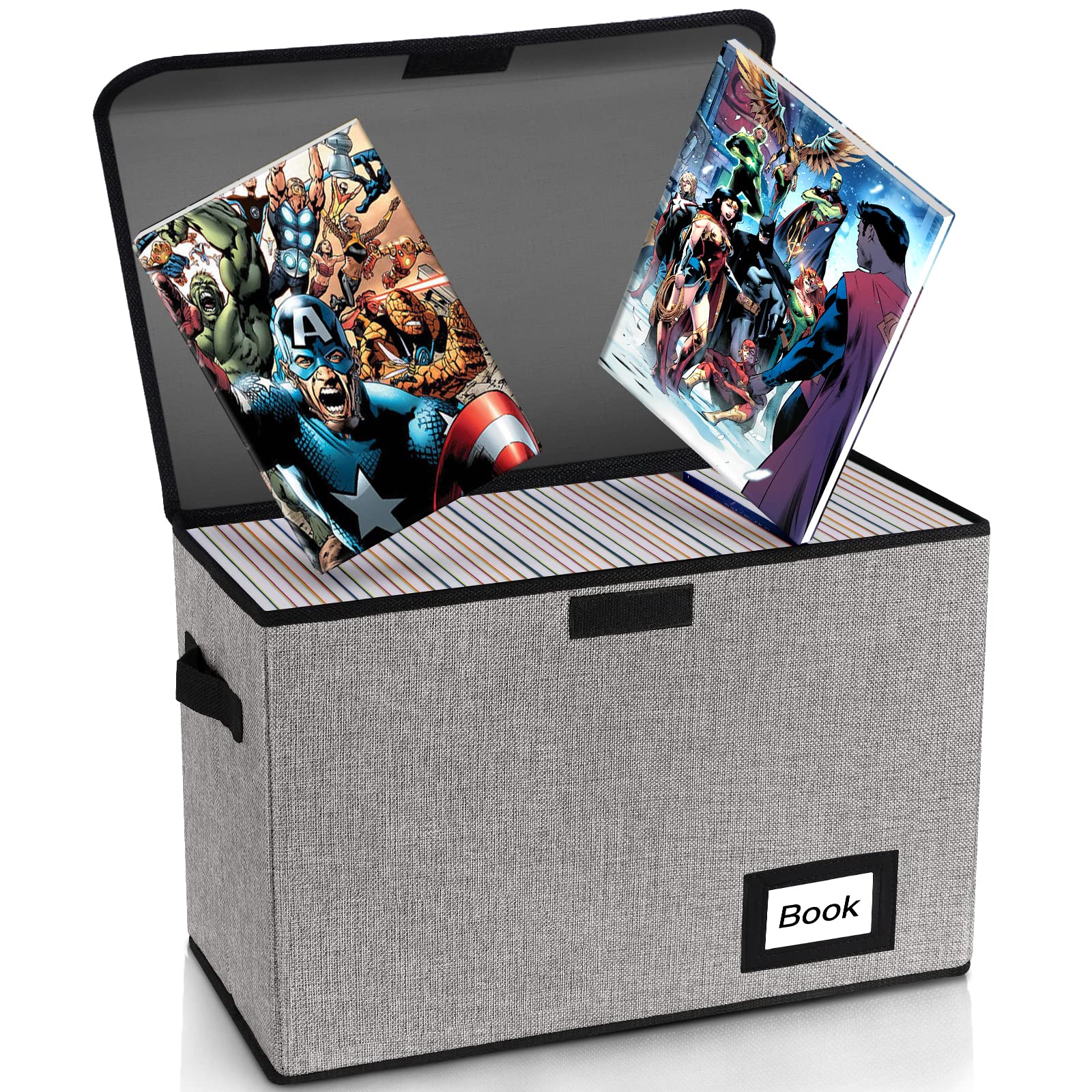 Mua YNSZAS Collection Comic Book Storage Box, 15.8" X 7.8" X 11.8", Collapsible Comic Short Box ...